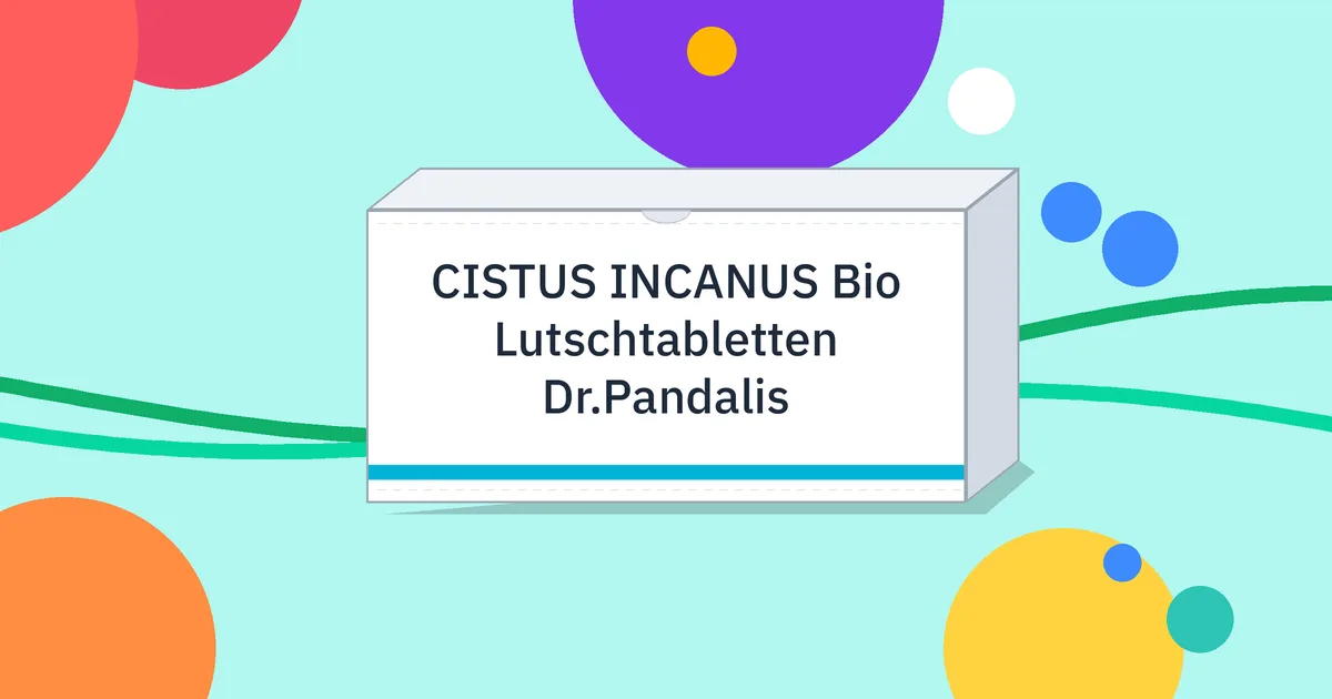 Symbolbild: Packung mit der Aufschrift CISTUS INCANUS Bio Lutschtabletten Dr.Pandalis (PZN 01745920) – Verfügbarkeit und Bezug in Apotheken in Frankfurt am Main