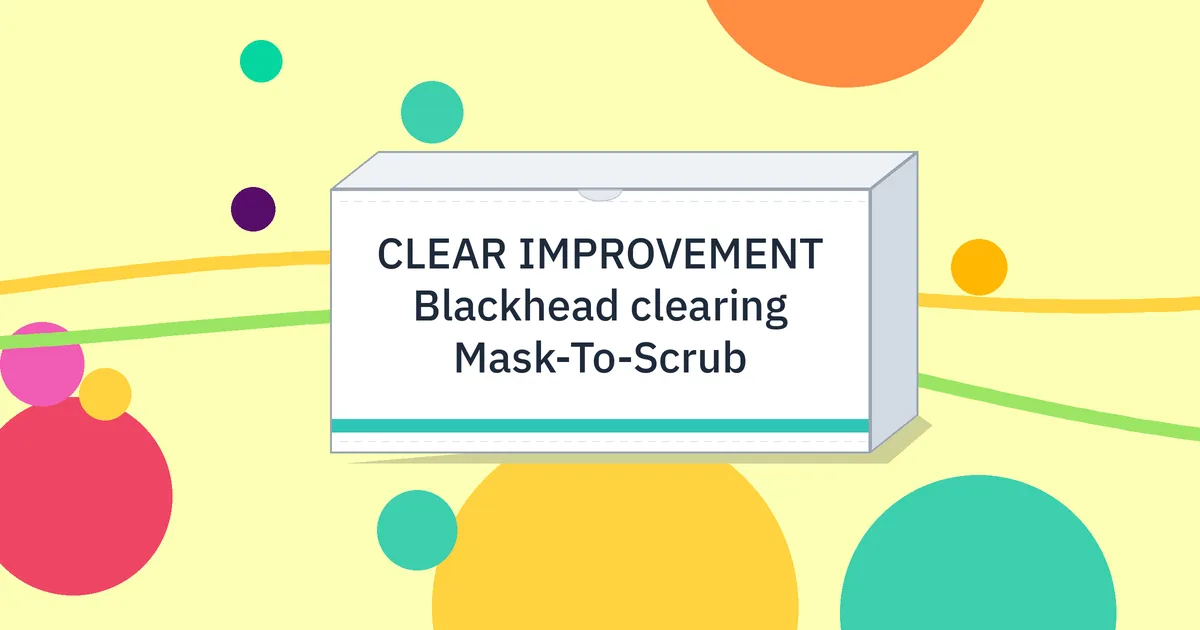 Symbolbild: Packung mit der Aufschrift CLEAR IMPROVEMENT Blackhead clearing Mask-To-Scrub (PZN 19345090) – Verfügbarkeit und Bezug in Apotheken in Frankfurt am Main