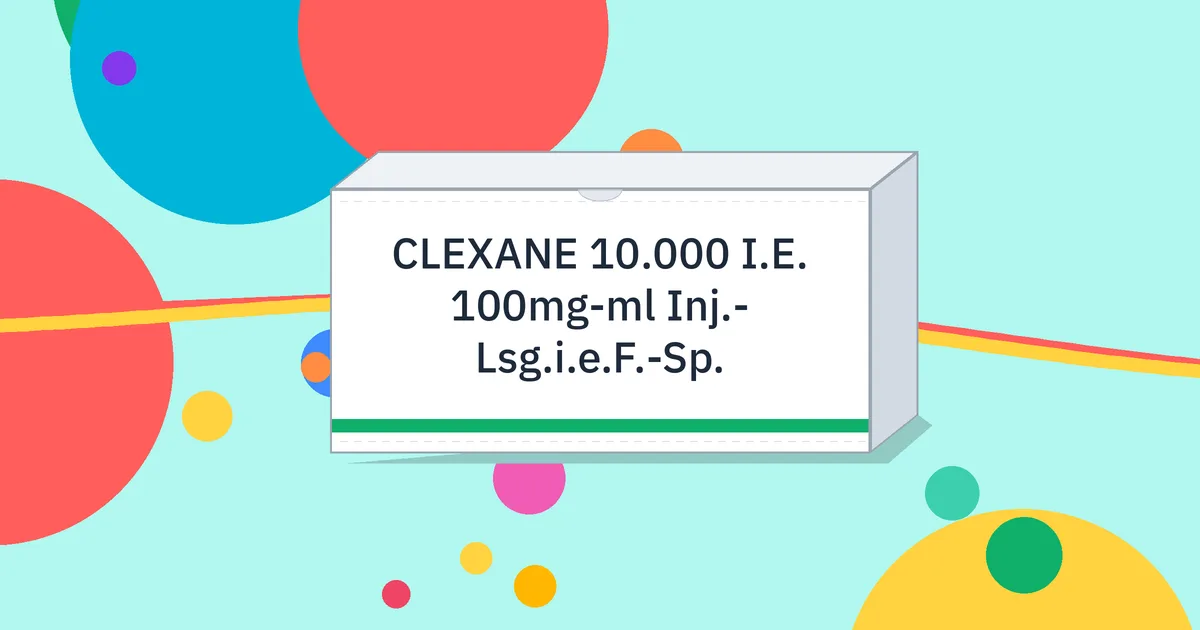 Symbolbild: Packung mit der Aufschrift CLEXANE 10.000 I.E. 100mg-ml Inj.-Lsg.i.e.F.-Sp. (PZN 11090147) – Verfügbarkeit und Bezug in Apotheken in Frankfurt am Main