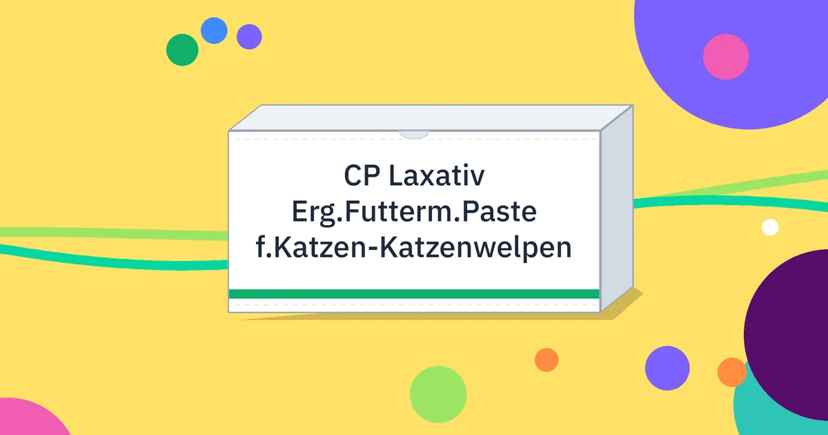 Symbolbild: Packung mit der Aufschrift CP Laxativ Erg.Futterm.Paste f.Katzen-Katzenwelpen (PZN 18132179) – Verfügbarkeit und Bezug in Apotheken in Frankfurt am Main