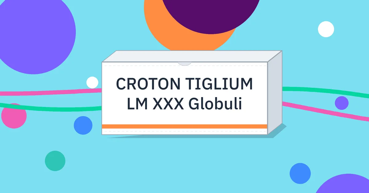 Symbolbild: Packung mit der Aufschrift CROTON TIGLIUM LM XXX Globuli (PZN 04504022) – Verfügbarkeit und Bezug in Apotheken in Frankfurt am Main