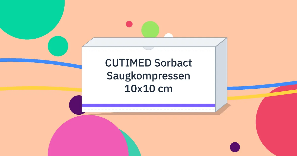 Symbolbild: Packung mit der Aufschrift CUTIMED Sorbact Saugkompressen 10x10 cm (PZN 16163773) – Verfügbarkeit und Bezug in Apotheken in Frankfurt am Main