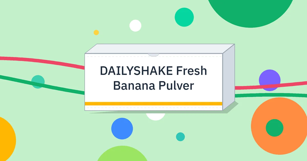 Symbolbild: Packung mit der Aufschrift DAILYSHAKE Fresh Banana Pulver (PZN 13910583) – Verfügbarkeit und Bezug in Apotheken in Frankfurt am Main