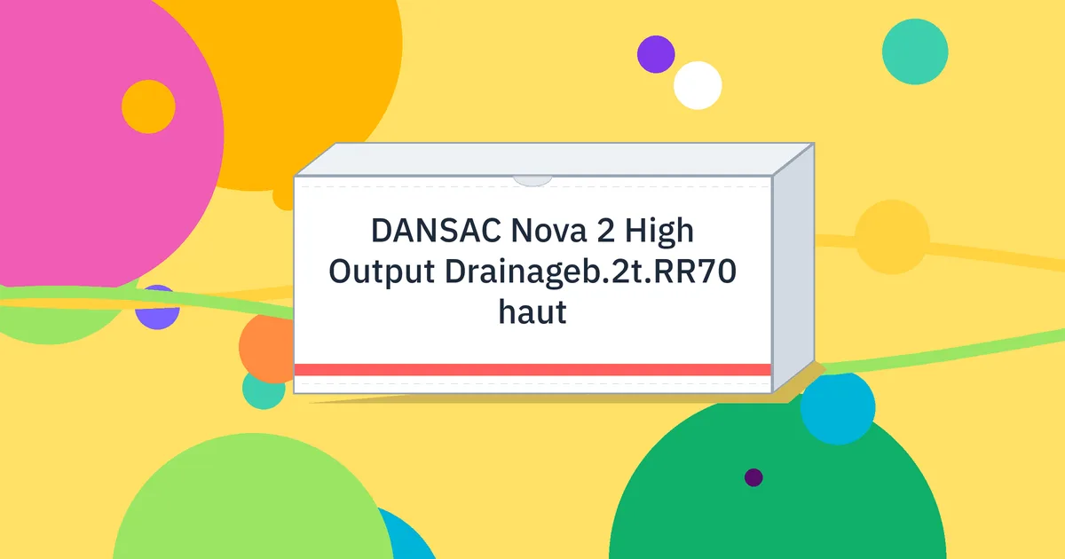 Symbolbild: Packung mit der Aufschrift DANSAC Nova 2 High Output Drainageb.2t.RR70 haut (PZN 05115860) – Verfügbarkeit und Bezug in Apotheken in Frankfurt am Main