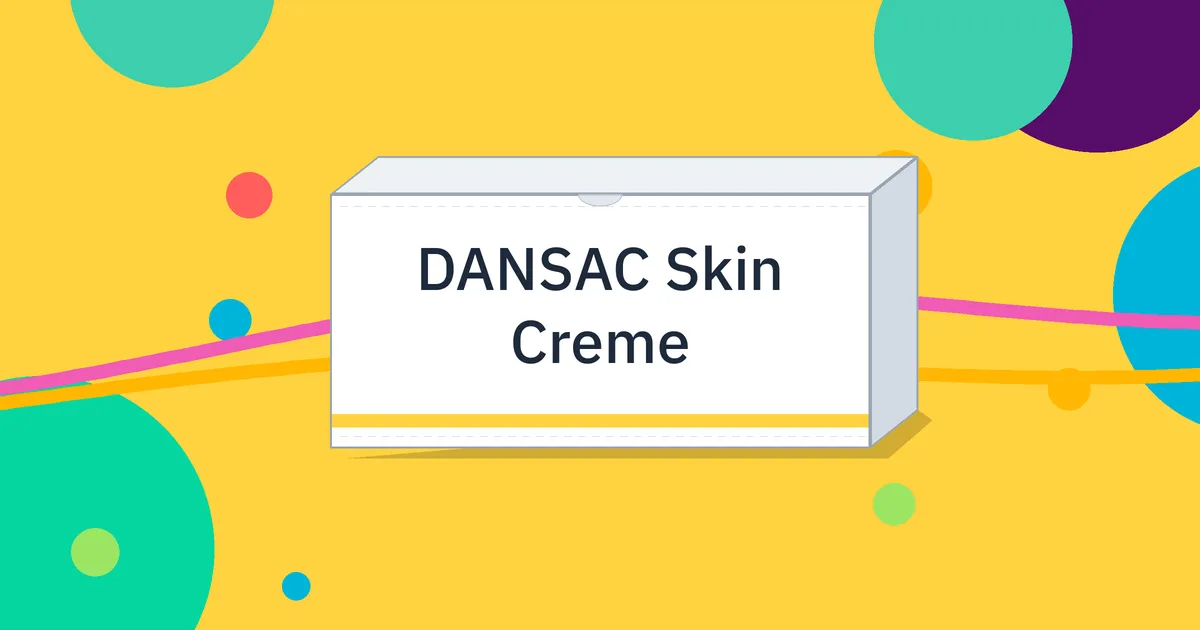 Symbolbild: Packung mit der Aufschrift DANSAC Skin Creme (PZN 00867785) – Verfügbarkeit und Bezug in Apotheken in Frankfurt am Main