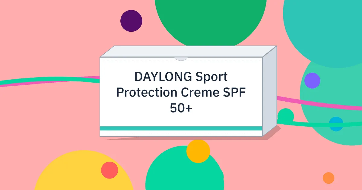 Symbolbild: Packung mit der Aufschrift DAYLONG Sport Protection Creme SPF 50+ (PZN 20007990) – Verfügbarkeit und Bezug in Apotheken in Frankfurt am Main