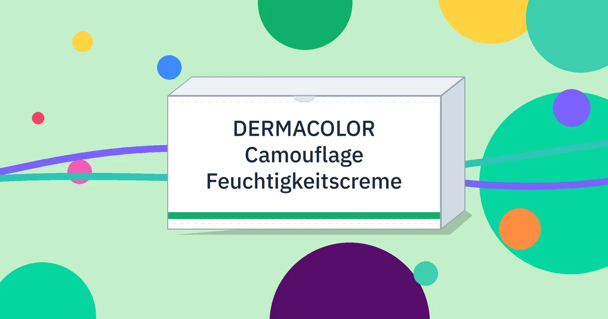 Symbolbild: Packung mit der Aufschrift DERMACOLOR Camouflage Feuchtigkeitscreme (PZN 15820192) – Verfügbarkeit und Bezug in Apotheken in Frankfurt am Main