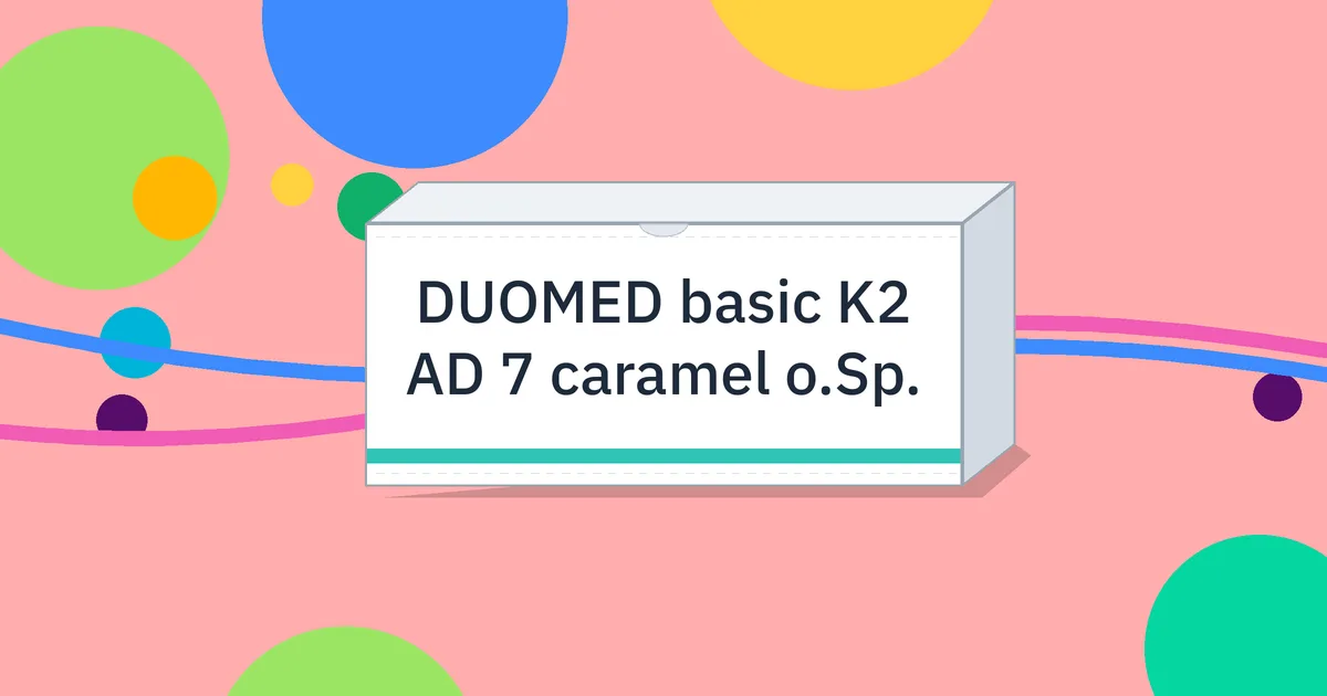 Symbolbild: Packung mit der Aufschrift DUOMED basic K2 AD 7 caramel o.Sp. (PZN 20906659) – Verfügbarkeit und Bezug in Apotheken in Frankfurt am Main