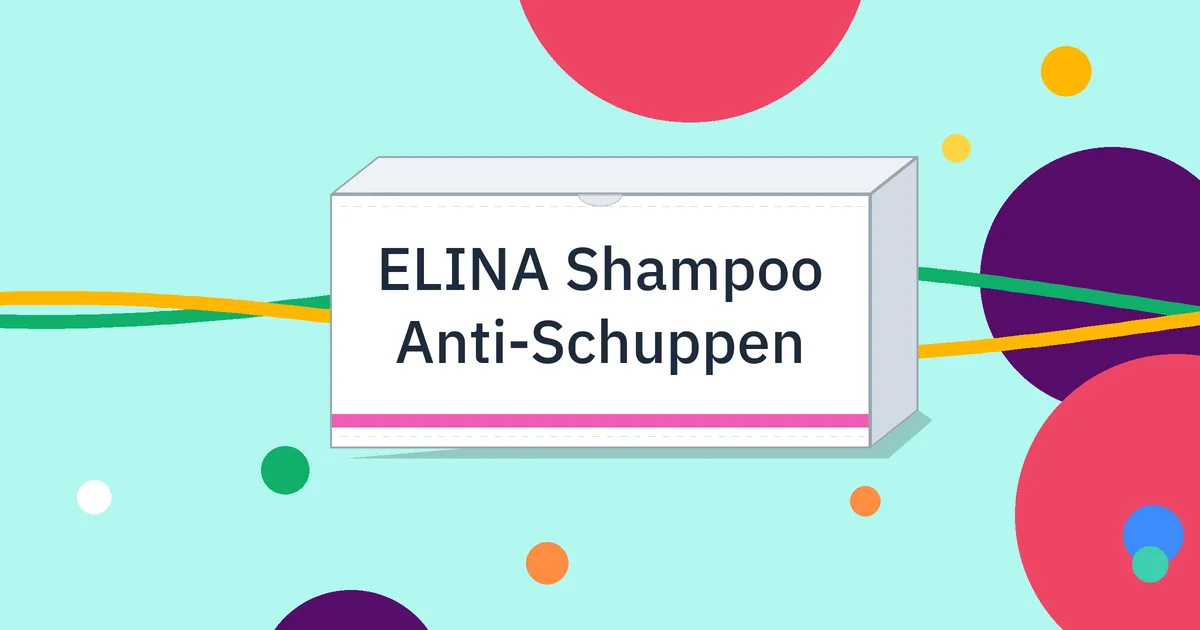 Symbolbild: Packung mit der Aufschrift ELINA Shampoo Anti-Schuppen (PZN 10779303) – Verfügbarkeit und Bezug in Apotheken in Frankfurt am Main