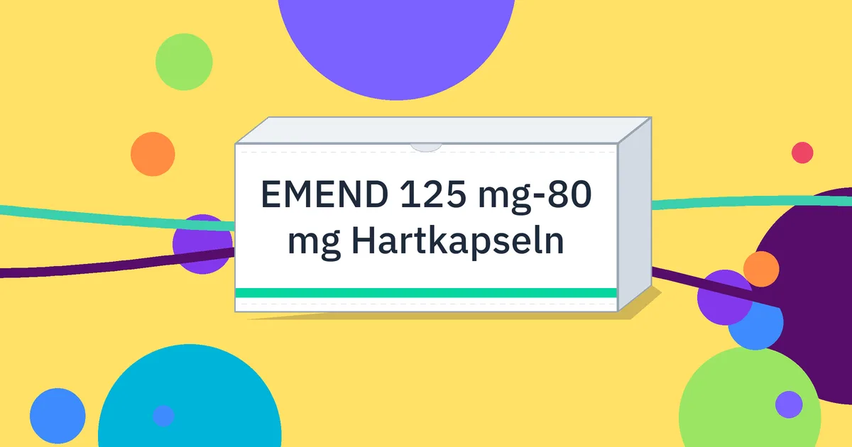 Symbolbild: Packung mit der Aufschrift EMEND 125 mg-80 mg Hartkapseln (PZN 10541837) – Verfügbarkeit und Bezug in Apotheken in Frankfurt am Main
