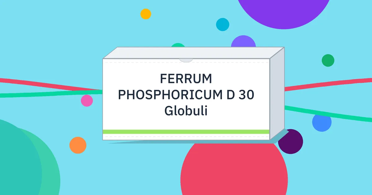 Symbolbild: Packung mit der Aufschrift FERRUM PHOSPHORICUM D 30 Globuli (PZN 11556189) – Verfügbarkeit und Bezug in Apotheken in Frankfurt am Main