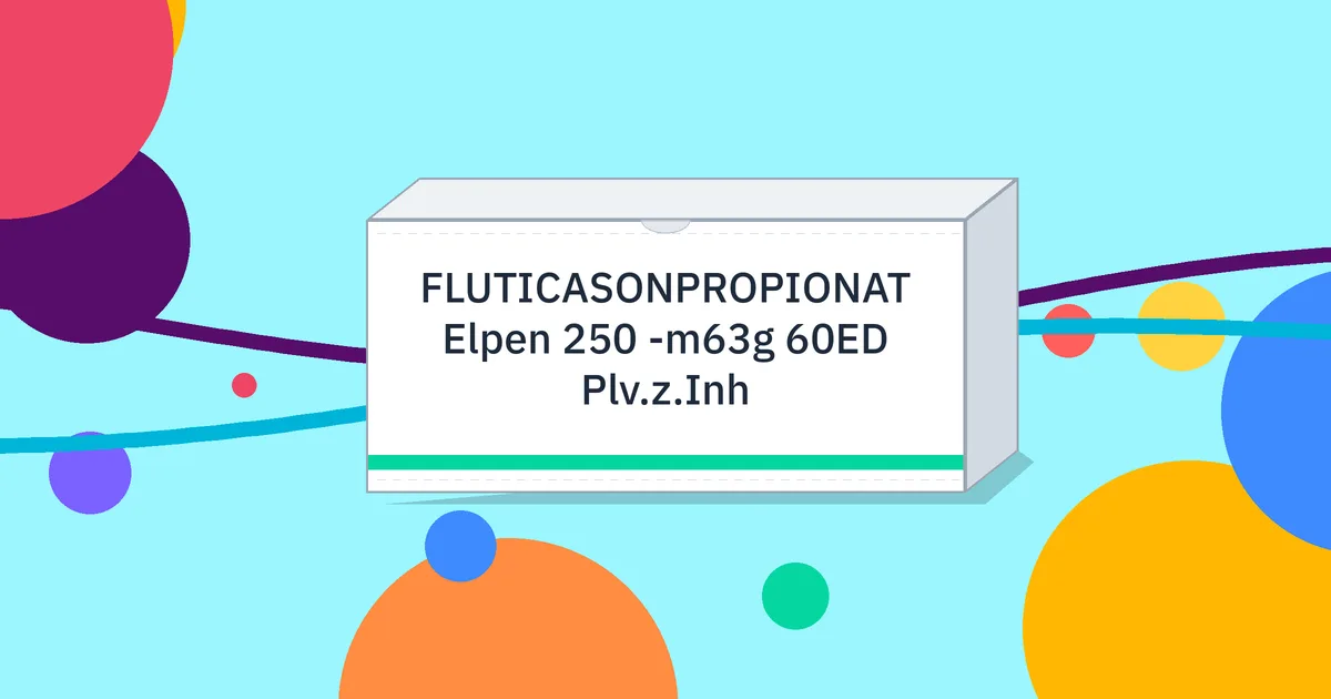 Symbolbild: Packung mit der Aufschrift FLUTICASONPROPIONAT Elpen 250 -m63g 60ED Plv.z.Inh (PZN 16169706) – Verfügbarkeit und Bezug in Apotheken in Frankfurt am Main