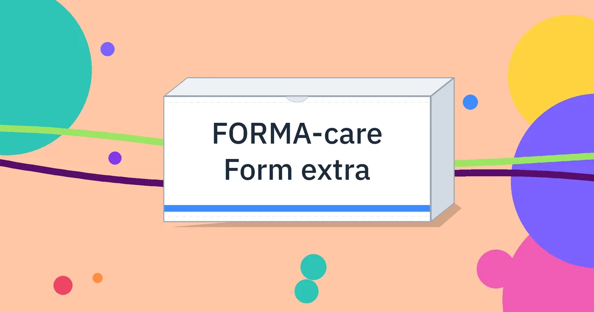 Symbolbild: Packung mit der Aufschrift FORMA-care Form extra (PZN 08450487) – Verfügbarkeit und Bezug in Apotheken in Frankfurt am Main