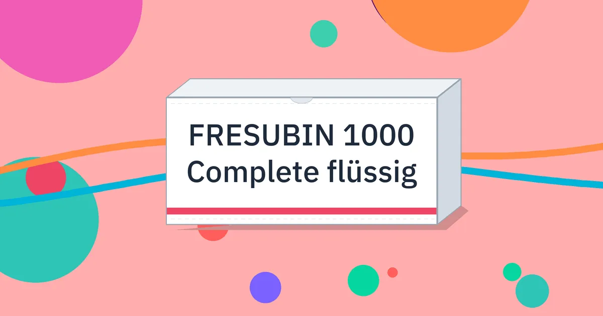 Symbolbild: Packung mit der Aufschrift FRESUBIN 1000 Complete flüssig (PZN 11514311) – Verfügbarkeit und Bezug in Apotheken in Frankfurt am Main