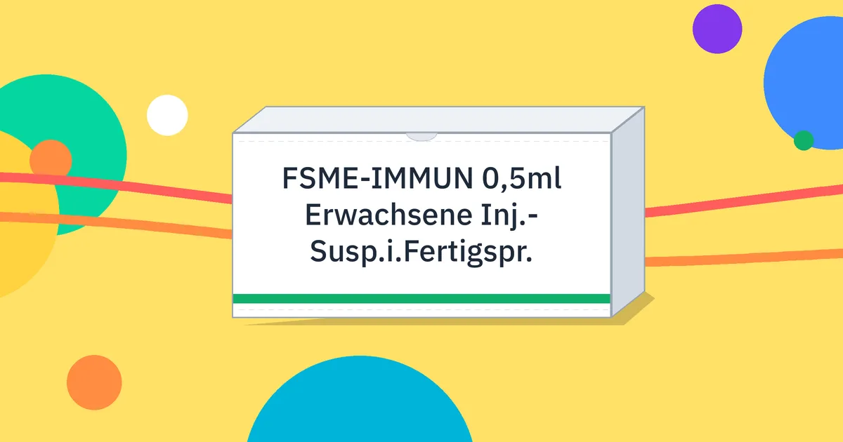 Symbolbild: Packung mit der Aufschrift FSME-IMMUN 0,5ml Erwachsene Inj.-Susp.i.Fertigspr. (PZN 04034094) – Verfügbarkeit und Bezug in Apotheken in Frankfurt am Main