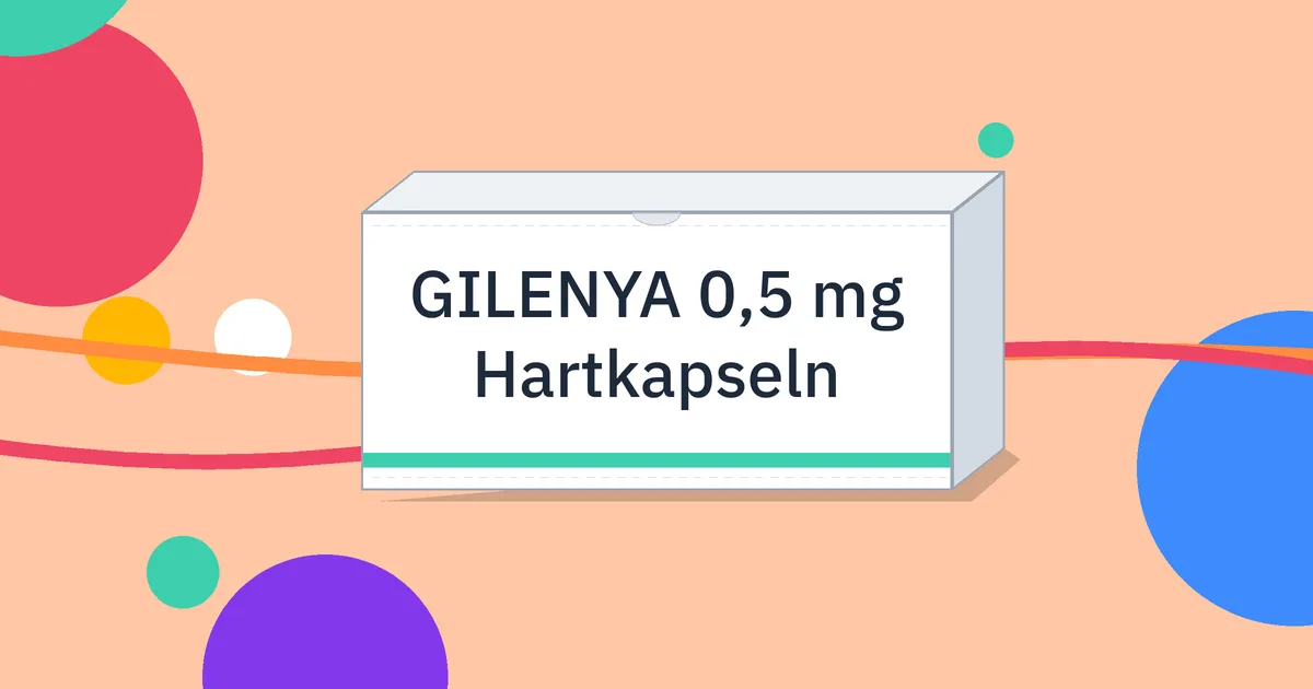 Symbolbild: Packung mit der Aufschrift GILENYA 0,5 mg Hartkapseln (PZN 18485877) – Verfügbarkeit und Bezug in Apotheken in Frankfurt am Main