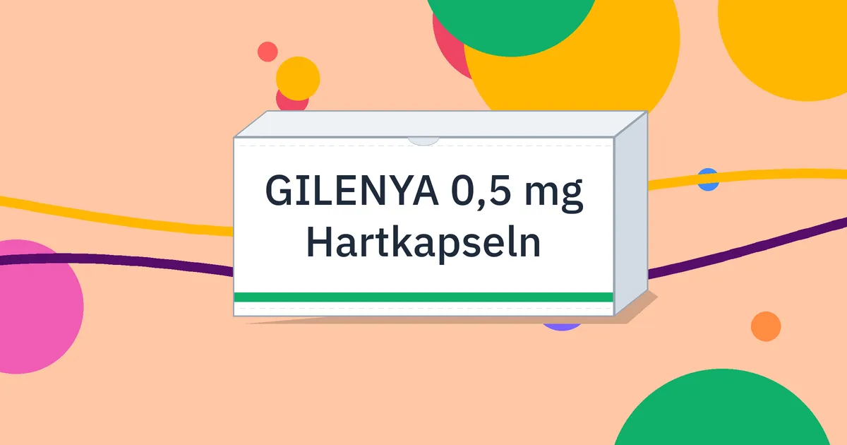 Symbolbild: Packung mit der Aufschrift GILENYA 0,5 mg Hartkapseln (PZN 19542873) – Verfügbarkeit und Bezug in Apotheken in Frankfurt am Main