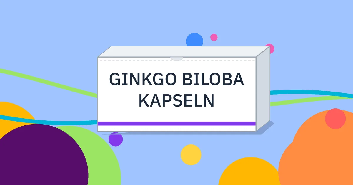 Symbolbild: Packung mit der Aufschrift GINKGO BILOBA KAPSELN (PZN 14418826) – Verfügbarkeit und Bezug in Apotheken in Frankfurt am Main