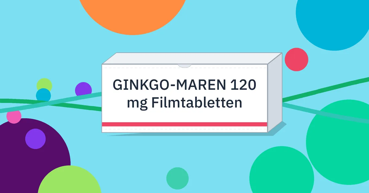 Symbolbild: Packung mit der Aufschrift GINKGO-MAREN 120 mg Filmtabletten (PZN 17450865) – Verfügbarkeit und Bezug in Apotheken in Frankfurt am Main
