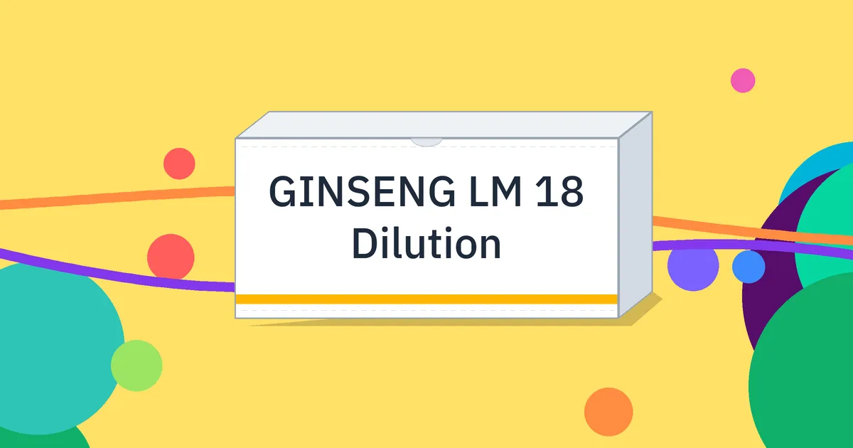 Symbolbild: Packung mit der Aufschrift GINSENG LM 18 Dilution (PZN 12878601) – Verfügbarkeit und Bezug in Apotheken in Frankfurt am Main