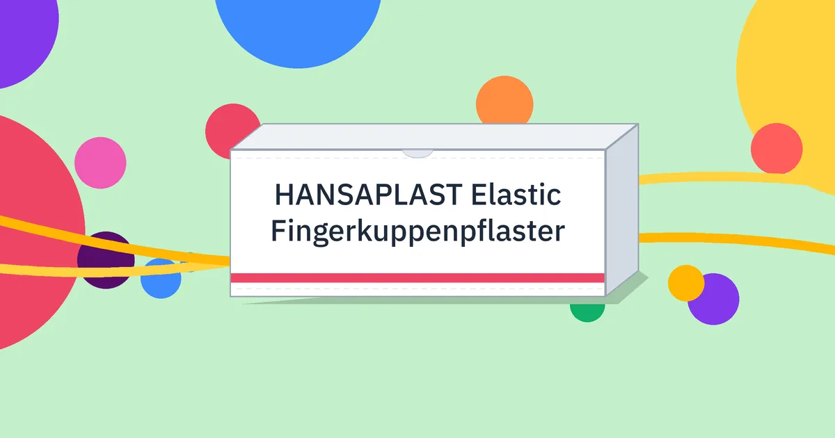 Symbolbild: Packung mit der Aufschrift HANSAPLAST Elastic Fingerkuppenpflaster (PZN 02461314) – Verfügbarkeit und Bezug in Apotheken in Frankfurt am Main