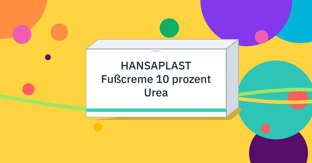 Symbolbild: Packung mit der Aufschrift HANSAPLAST Fußcreme 10 prozent Urea (PZN 18720798) – Verfügbarkeit und Bezug in Apotheken in Frankfurt am Main
