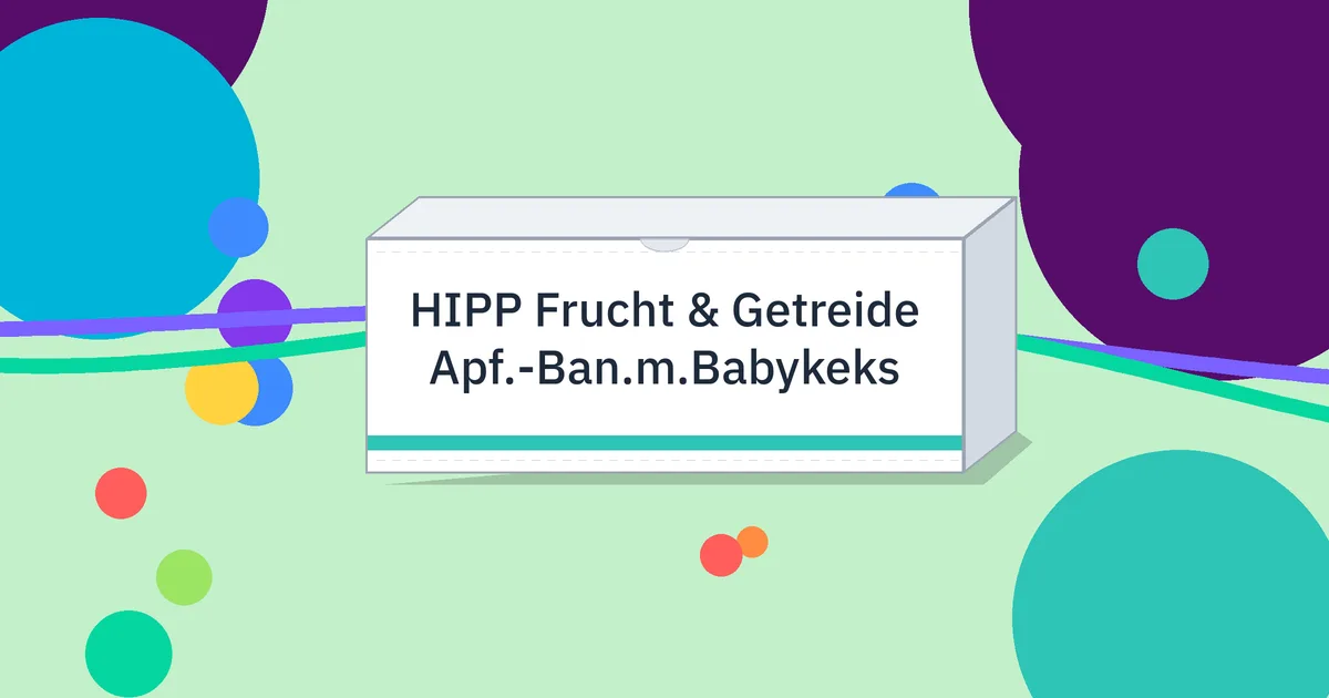 Symbolbild: Packung mit der Aufschrift HIPP Frucht & Getreide Apf.-Ban.m.Babykeks (PZN 07427121) – Verfügbarkeit und Bezug in Apotheken in Frankfurt am Main