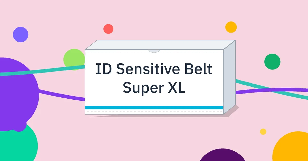 Symbolbild: Packung mit der Aufschrift ID Sensitive Belt Super XL (PZN 19893012) – Verfügbarkeit und Bezug in Apotheken in Frankfurt am Main