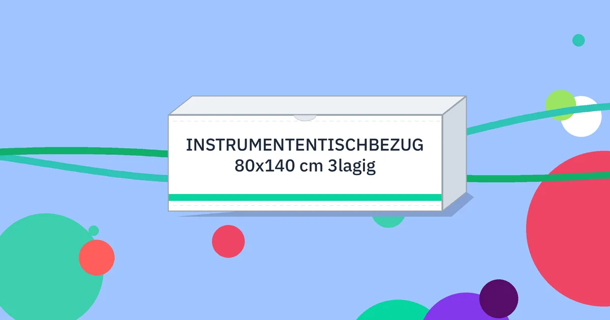 Symbolbild: Packung mit der Aufschrift INSTRUMENTENTISCHBEZUG 80x140 cm 3lagig (PZN 15993567) – Verfügbarkeit und Bezug in Apotheken in Frankfurt am Main