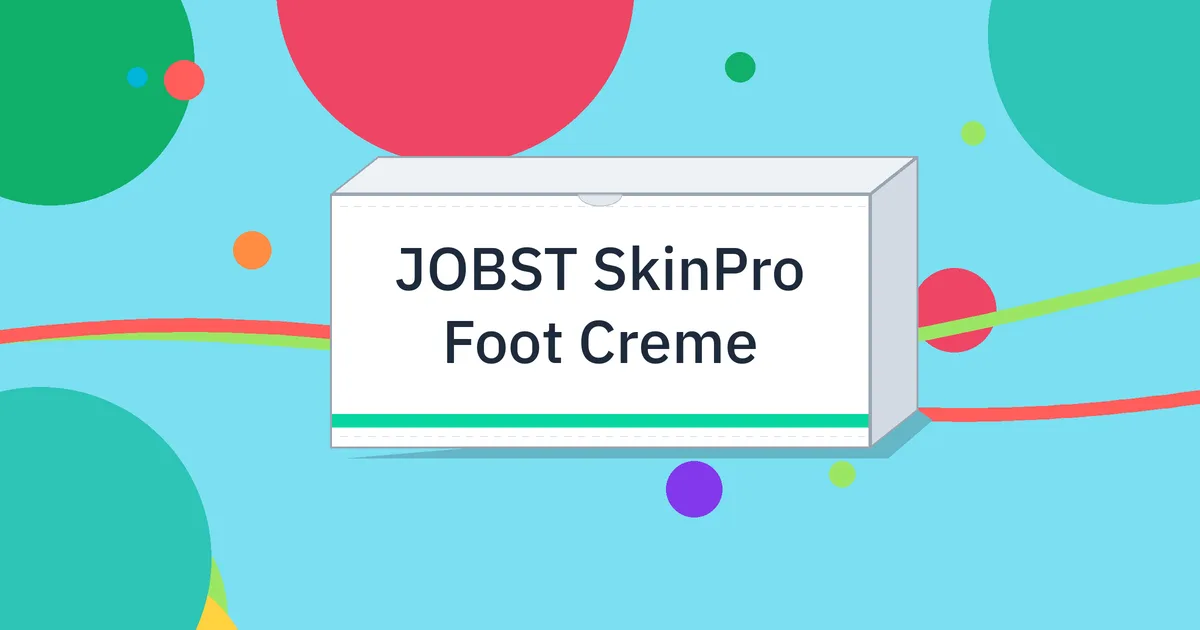 Symbolbild: Packung mit der Aufschrift JOBST SkinPro Foot Creme (PZN 15233299) – Verfügbarkeit und Bezug in Apotheken in Frankfurt am Main