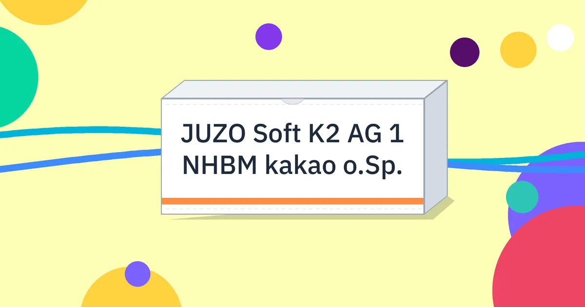 Symbolbild: Packung mit der Aufschrift JUZO Soft K2 AG 1 NHBM kakao o.Sp. (PZN 14997066) – Verfügbarkeit und Bezug in Apotheken in Frankfurt am Main