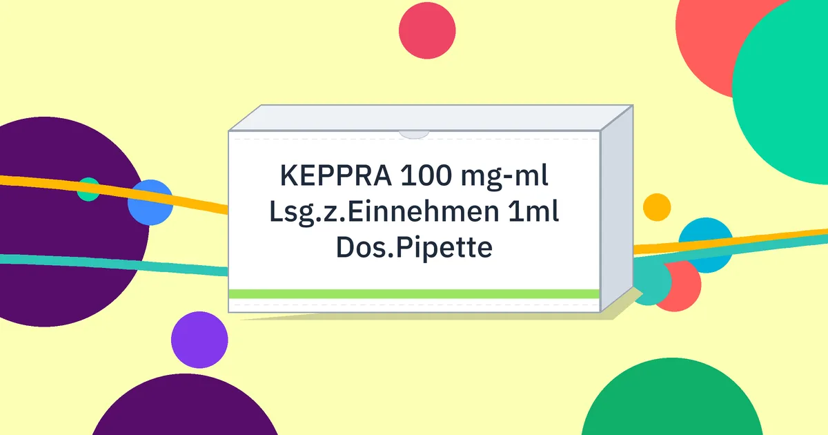 Symbolbild: Packung mit der Aufschrift KEPPRA 100 mg-ml Lsg.z.Einnehmen 1ml Dos.Pipette (PZN 05453798) – Verfügbarkeit und Bezug in Apotheken in Frankfurt am Main