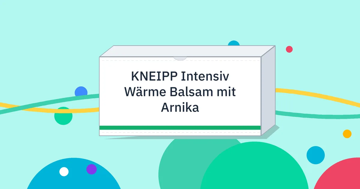 Symbolbild: Packung mit der Aufschrift KNEIPP Intensiv Wärme Balsam mit Arnika (PZN 00428790) – Verfügbarkeit und Bezug in Apotheken in Frankfurt am Main