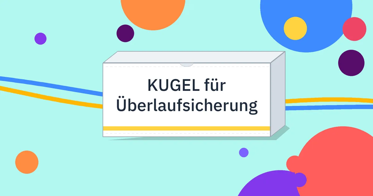 Symbolbild: Packung mit der Aufschrift KUGEL für Überlaufsicherung (PZN 17976840) – Verfügbarkeit und Bezug in Apotheken in Frankfurt am Main