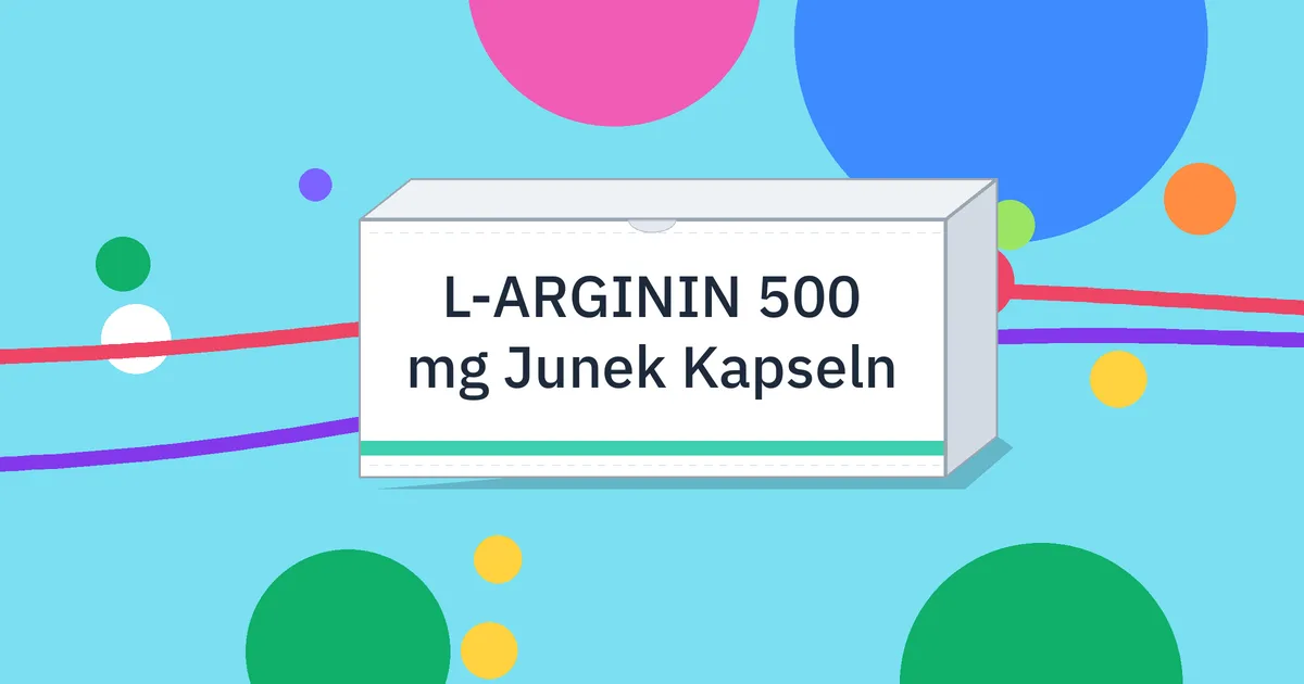 Symbolbild: Packung mit der Aufschrift L-ARGININ 500 mg Junek Kapseln (PZN 10030640) – Verfügbarkeit und Bezug in Apotheken in Frankfurt am Main