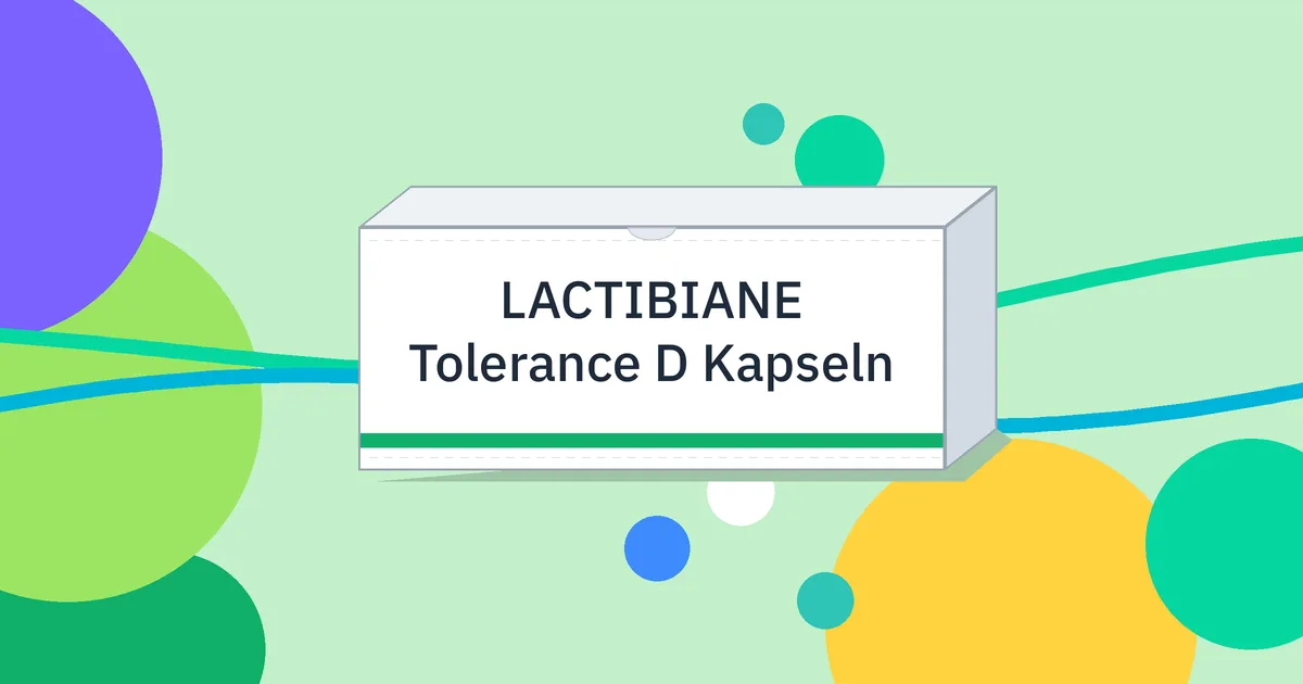 Symbolbild: Packung mit der Aufschrift LACTIBIANE Tolerance D Kapseln (PZN 17584502) – Verfügbarkeit und Bezug in Apotheken in Frankfurt am Main