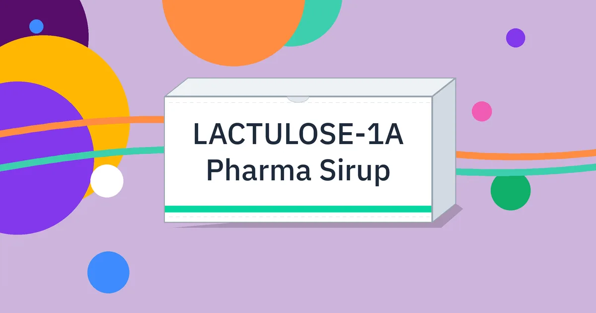 Symbolbild: Packung mit der Aufschrift LACTULOSE-1A Pharma Sirup (PZN 01418948) – Verfügbarkeit und Bezug in Apotheken in Frankfurt am Main