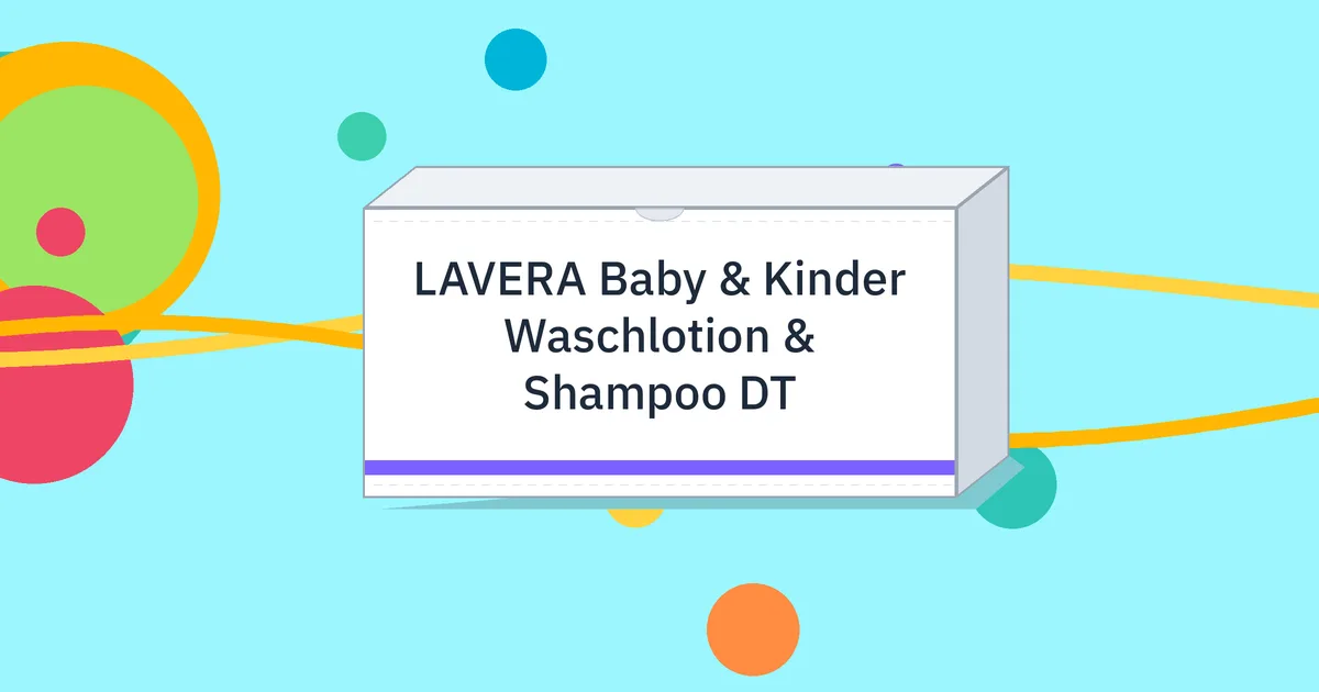Symbolbild: Packung mit der Aufschrift LAVERA Baby & Kinder Waschlotion & Shampoo DT (PZN 19248576) – Verfügbarkeit und Bezug in Apotheken in Frankfurt am Main