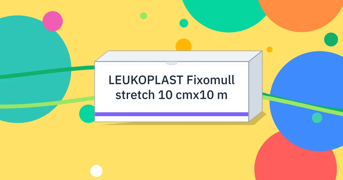 Symbolbild: Packung mit der Aufschrift LEUKOPLAST Fixomull stretch 10 cmx10 m (PZN 18735759) – Verfügbarkeit und Bezug in Apotheken in Frankfurt am Main