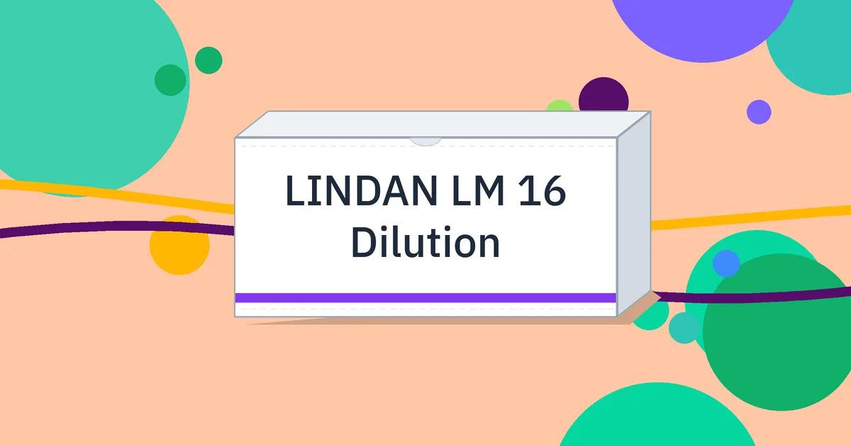 Symbolbild: Packung mit der Aufschrift LINDAN LM 16 Dilution (PZN 13529676) – Verfügbarkeit und Bezug in Apotheken in Frankfurt am Main