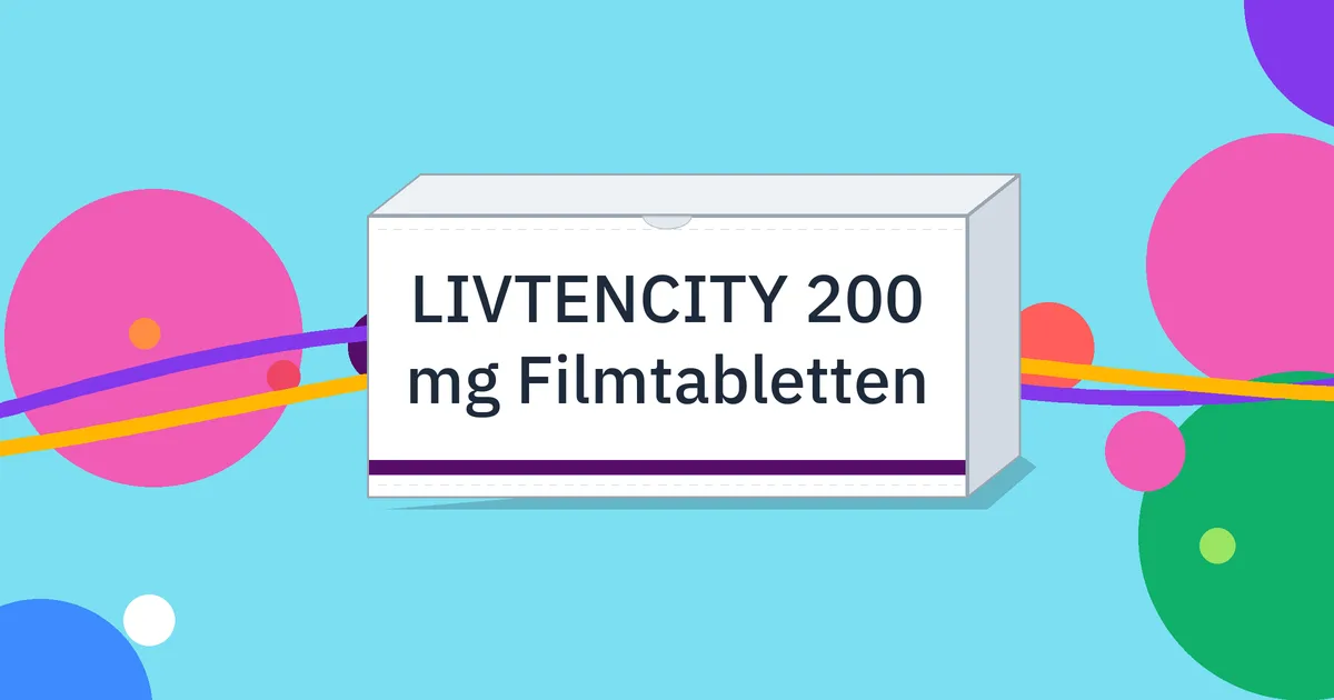 Symbolbild: Packung mit der Aufschrift LIVTENCITY 200 mg Filmtabletten (PZN 17525712) – Verfügbarkeit und Bezug in Apotheken in Frankfurt am Main
