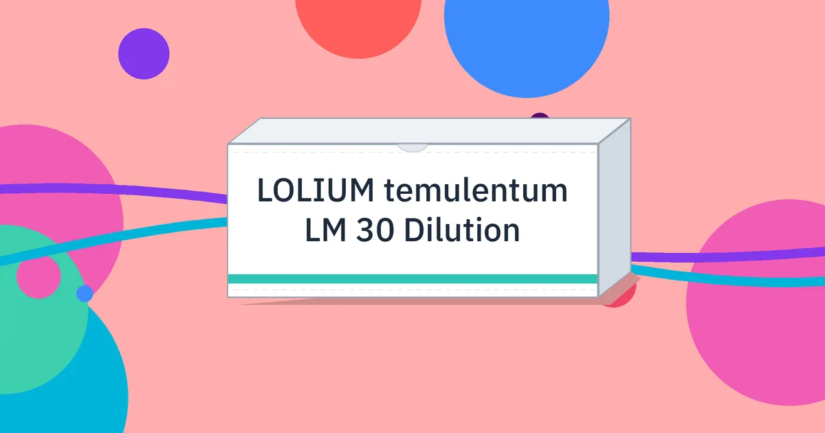 Symbolbild: Packung mit der Aufschrift LOLIUM temulentum LM 30 Dilution (PZN 13535458) – Verfügbarkeit und Bezug in Apotheken in Frankfurt am Main