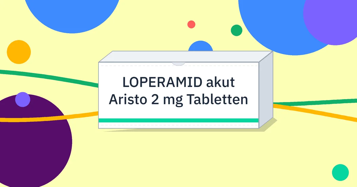Symbolbild: Packung mit der Aufschrift LOPERAMID akut Aristo 2 mg Tabletten (PZN 07756497) – Verfügbarkeit und Bezug in Apotheken in Frankfurt am Main
