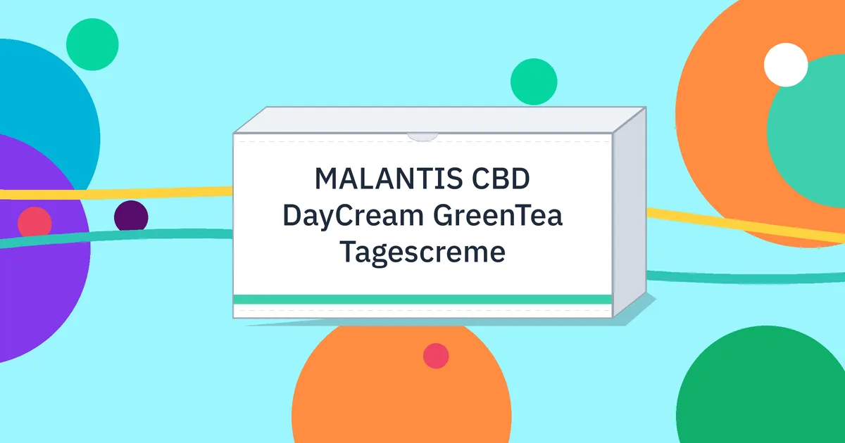 Symbolbild: Packung mit der Aufschrift MALANTIS CBD DayCream GreenTea Tagescreme (PZN 18221463) – Verfügbarkeit und Bezug in Apotheken in Frankfurt am Main