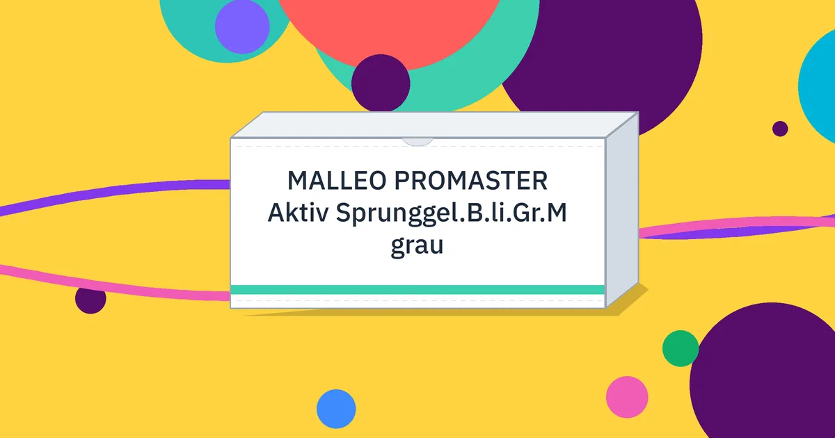 Symbolbild: Packung mit der Aufschrift MALLEO PROMASTER Aktiv Sprunggel.B.li.Gr.M grau (PZN 10927270) – Verfügbarkeit und Bezug in Apotheken in Frankfurt am Main