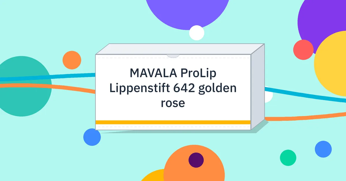 Symbolbild: Packung mit der Aufschrift MAVALA ProLip Lippenstift 642 golden rose (PZN 13903318) – Verfügbarkeit und Bezug in Apotheken in Frankfurt am Main