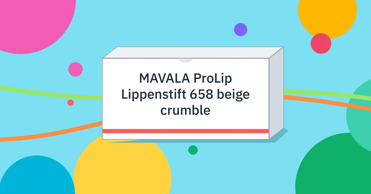 Symbolbild: Packung mit der Aufschrift MAVALA ProLip Lippenstift 658 beige crumble (PZN 16496782) – Verfügbarkeit und Bezug in Apotheken in Frankfurt am Main