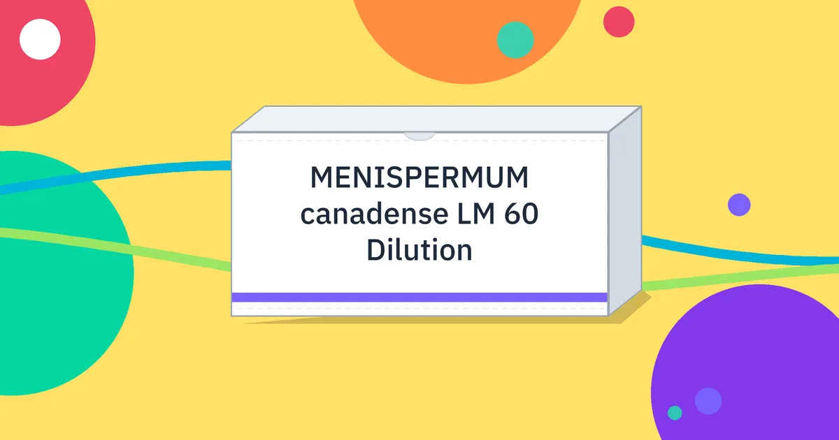 Symbolbild: Packung mit der Aufschrift MENISPERMUM canadense LM 60 Dilution (PZN 13603562) – Verfügbarkeit und Bezug in Apotheken in Frankfurt am Main