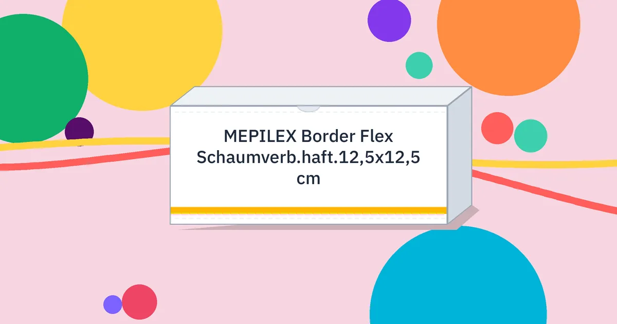 Symbolbild: Packung mit der Aufschrift MEPILEX Border Flex Schaumverb.haft.12,5x12,5 cm (PZN 18390390) – Verfügbarkeit und Bezug in Apotheken in Frankfurt am Main