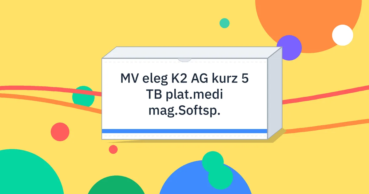 Symbolbild: Packung mit der Aufschrift MV eleg K2 AG kurz 5 TB plat.medi mag.Softsp. (PZN 14635073) – Verfügbarkeit und Bezug in Apotheken in Frankfurt am Main